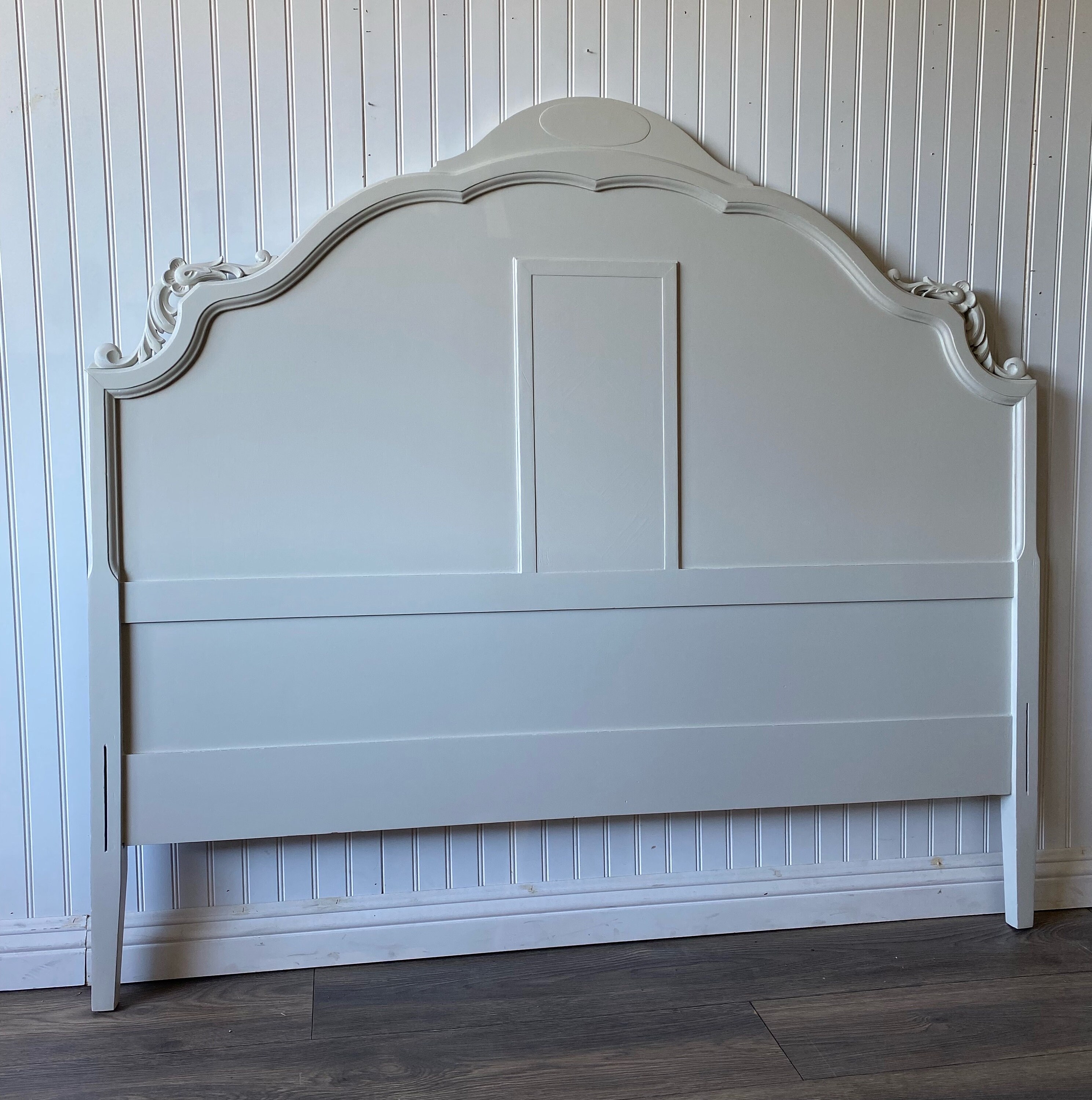 Vintage Full Size Bedframe Headboard, Footboard & Side Rails Painted ...