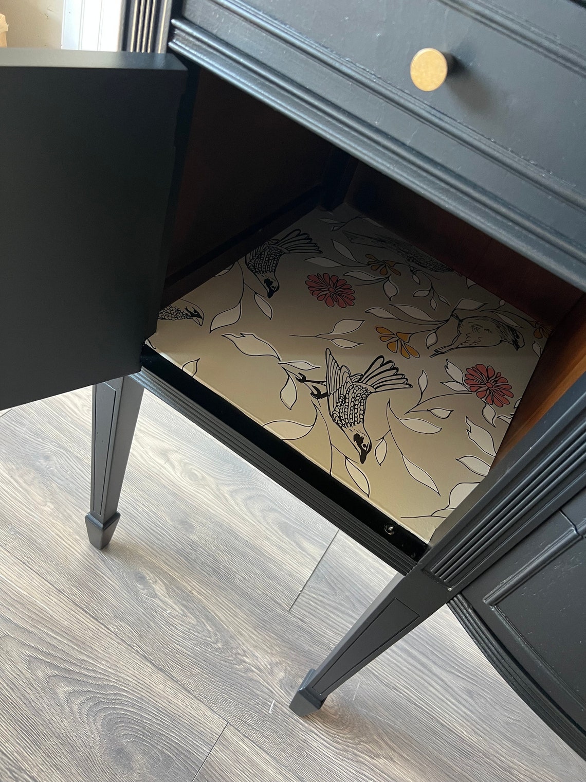 SOLD Large Modern Solid Wood Buffet Foyer Entry Table Sideboard Dining ...