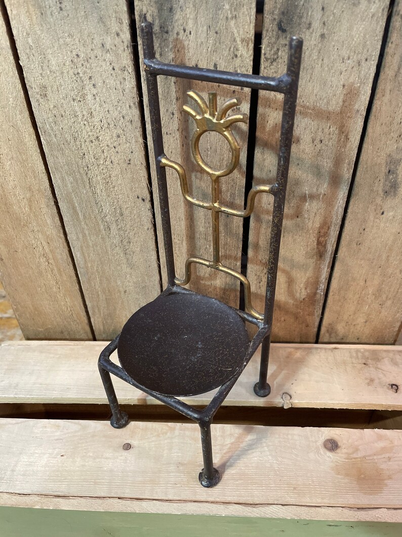 Vintage Metal Stick Figure Candle Holder - Etsy