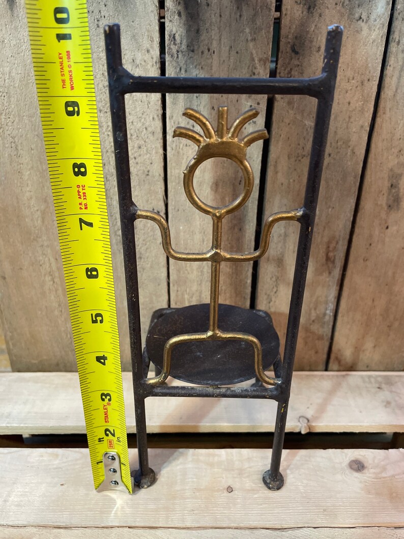 Vintage Metal Stick Figure Candle Holder | Etsy