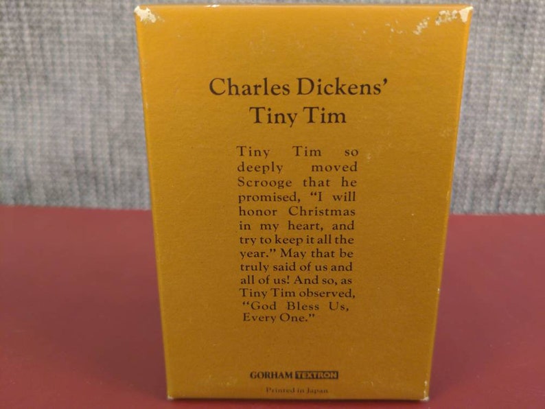 Small Norman Rockwell tiny Tim Figurine Circa - Etsy