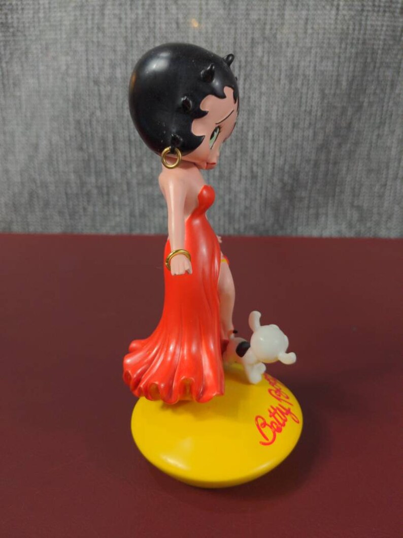 Betty Boop Spring Loaded head, Feet and Dog Figurine - Etsy