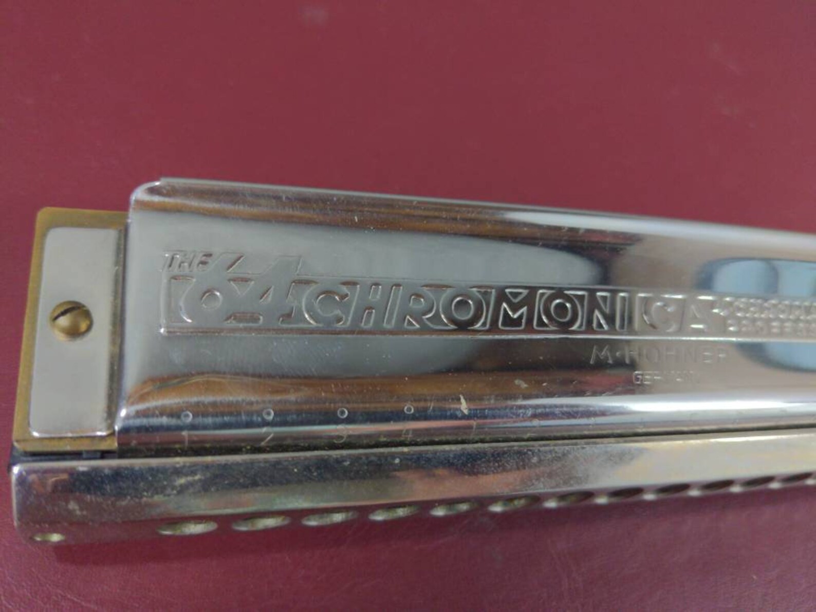 Hohner Chromonica 280C Professional Model Harmonica in Wooden Case, Key ...