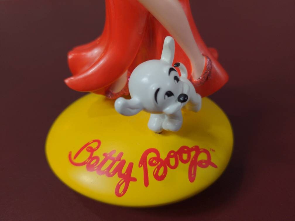Betty Boop Spring Loaded head, Feet and Dog Figurine - Etsy