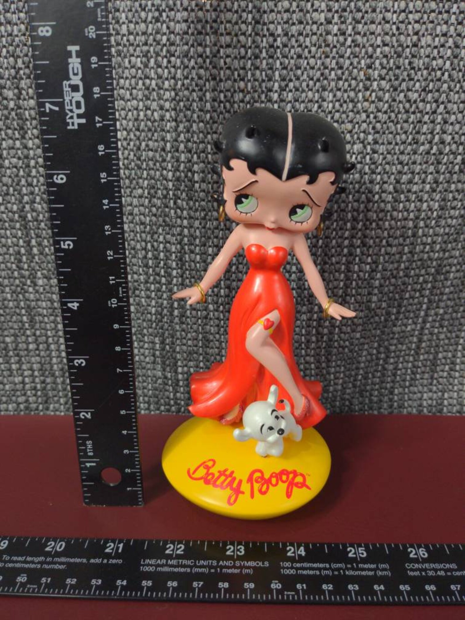 Betty Boop Spring Loaded head, Feet and Dog Figurine - Etsy