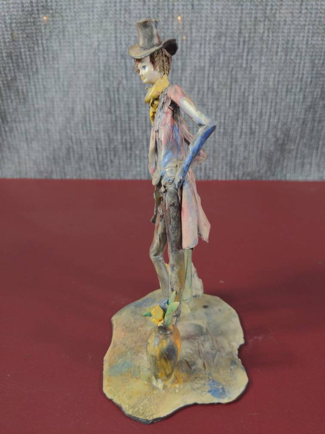 Vintage Rare 8 Inch Lo Scricciolo Man Leaning on Podium Italian ...