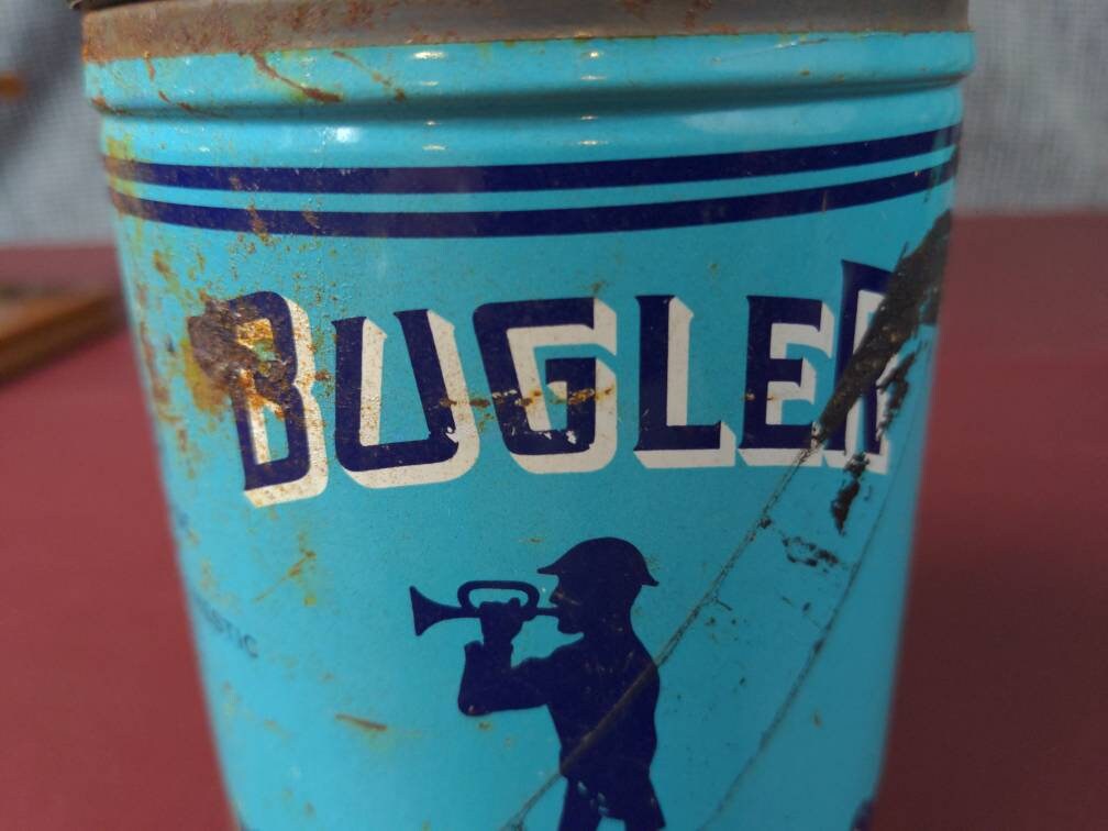 Wooden Pipe Stand With Old Bugler Tobacco Tin - Etsy