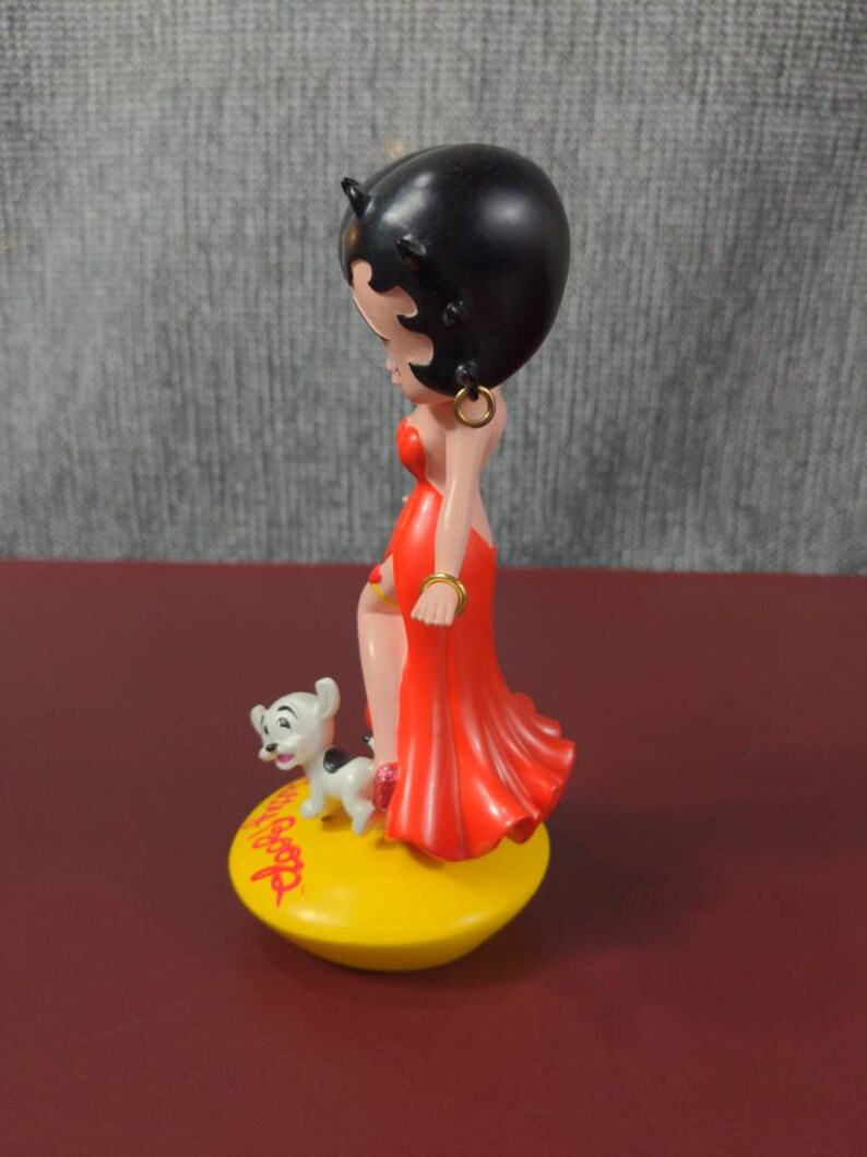 Betty Boop Spring Loaded head, Feet and Dog Figurine - Etsy