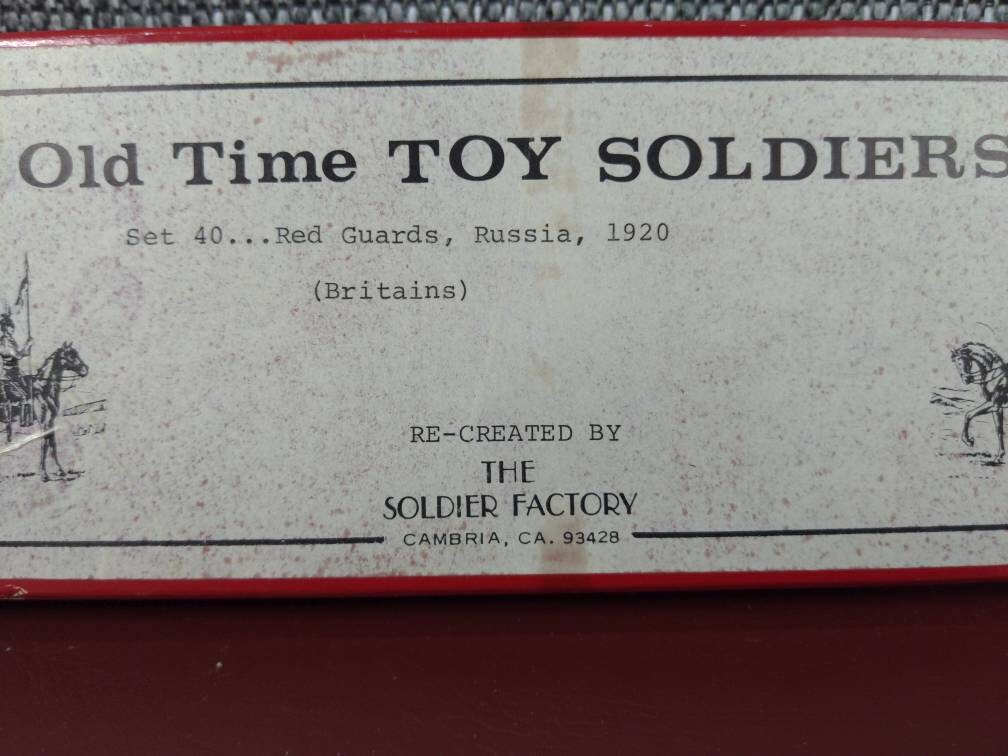 Jack Scruby Toy Soldiers: Boxed Set 40 Red Guards, Russia, 1920 - Etsy
