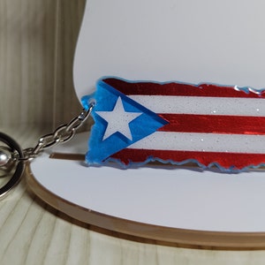 Puerto Rico Keychain PR Flag Flag Keychain - Etsy
