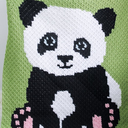 Crochet Panda C2C Graph Blanket Pattern PDF Instant Download - Etsy