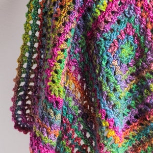 Crochet Pattern Lacy Light Blanket Pattern, Lacy Crochet Blanket, Easy ...