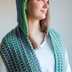 Crochet Hooded Pocket Scarf Pattern PDF Instant Download - Etsy
