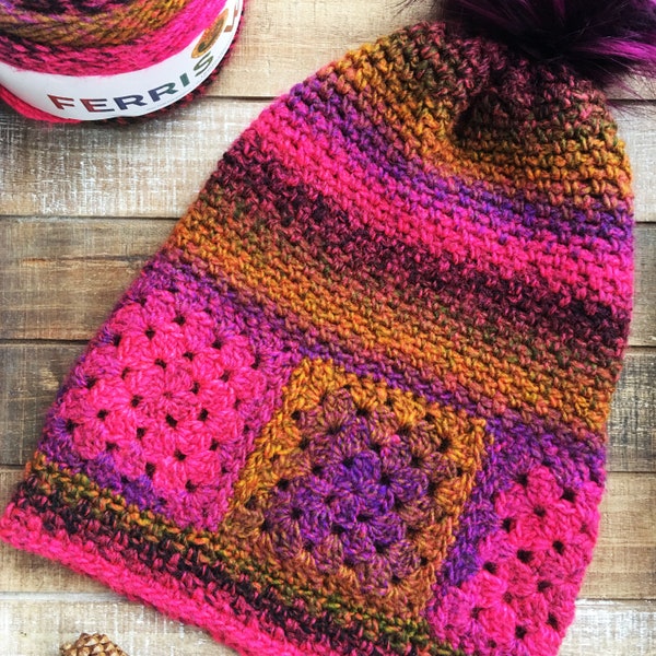 Granny Square Hat - Etsy