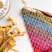 Beginner Puff Stitch Textured Triangle Crochet Stitch Scarf Pattern ...