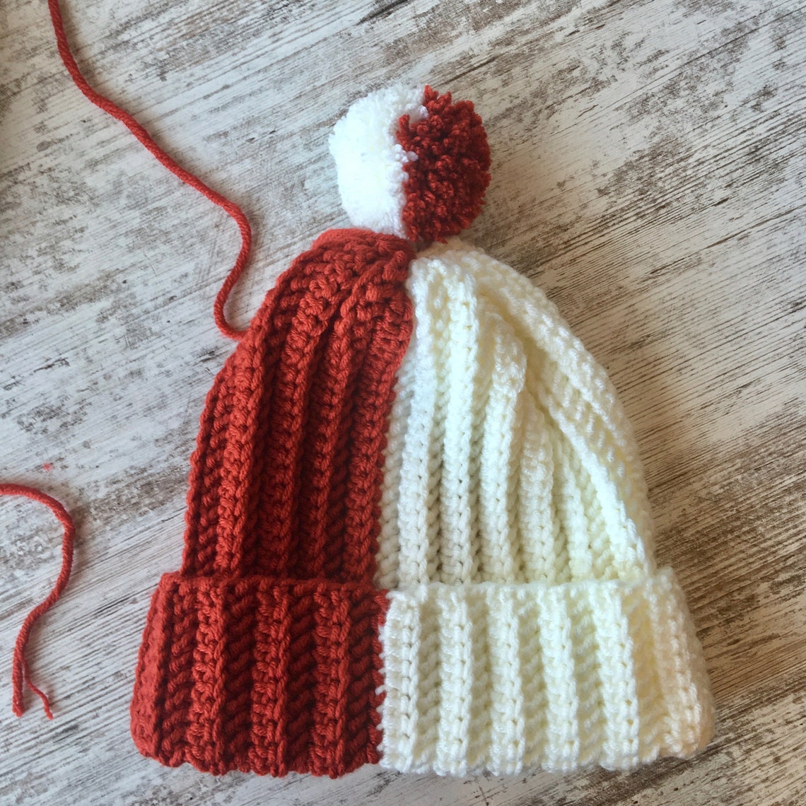 Crochet Modern Color Block Hat Pattern PDF Instant Download | Etsy