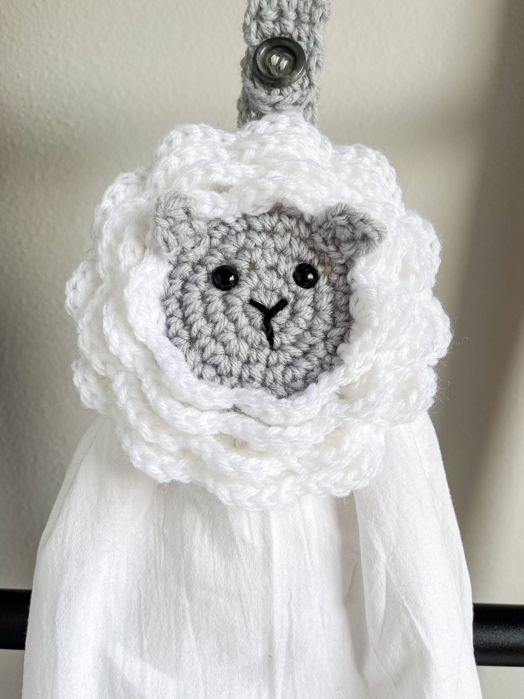 Crochet Lamb Sheep Towel Topper Towel Holder Pattern, Sweet Lamb ...