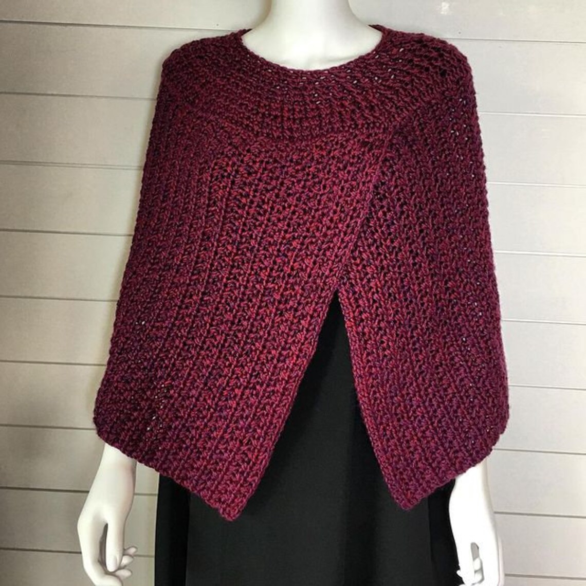Crochet Pattern Gorgeous Flattering Cape Poncho Pattern PDF | Etsy