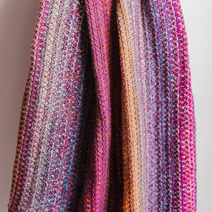 Crochet Pattern Woven Blanket Pattern, Easy Crochet Blanket in Double ...