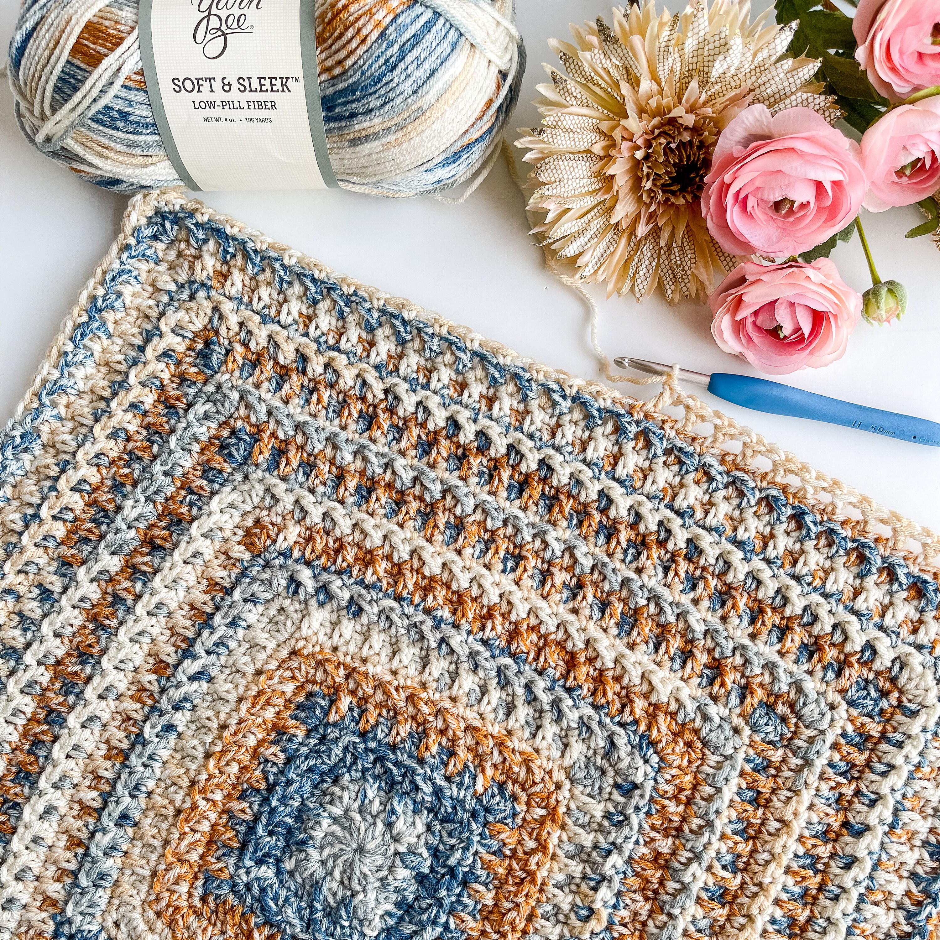 Crochet Pattern Square Woven Blanket Pattern, Easy Crochet Blanket ...