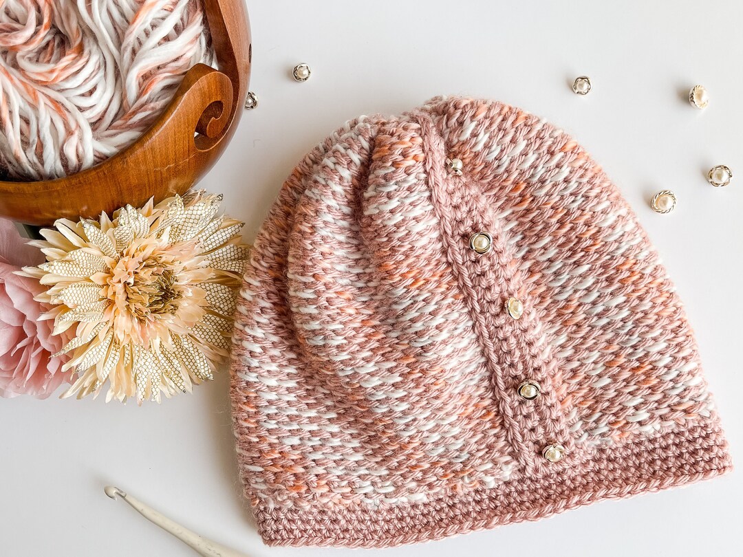 Crochet Tunisian Crochet Slouchy Hat Pattern, Crochet Tunisian Color ...