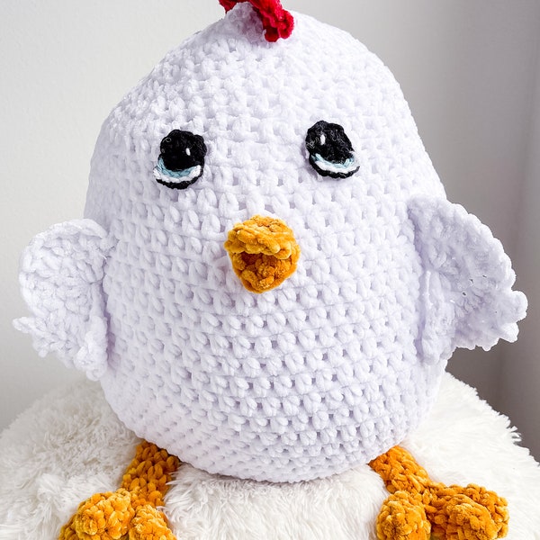 Crochet Large Chicken Pattern - Etsy
