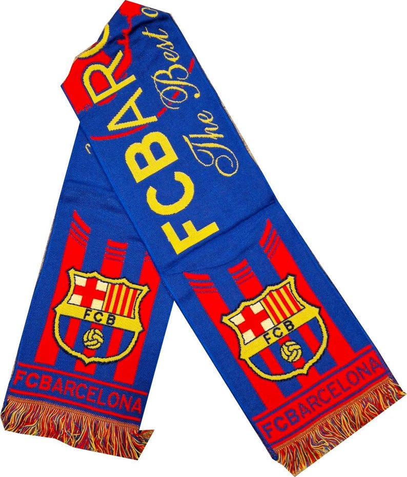 Scarf Fc Barcelona Spain Espana Calcio Sciarpa Scarves Gift Sa 100% ...