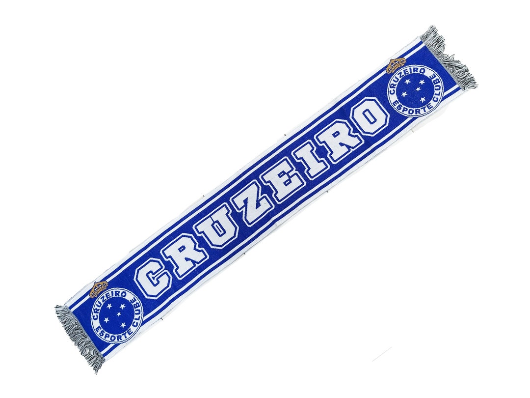 Cruzeiro Scarf Brazil Calcio Sciarpa Scarves Gift Sa 100% ACRYLIC FAN ...