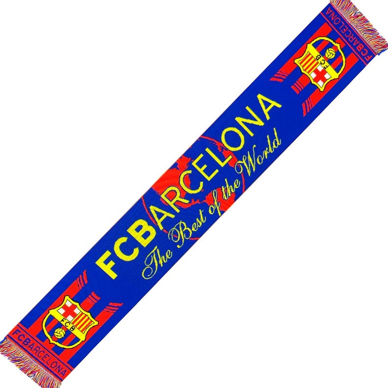 Scarf Fc Barcelona Spain Espana Calcio Sciarpa Scarves Gift Sa 100% ...