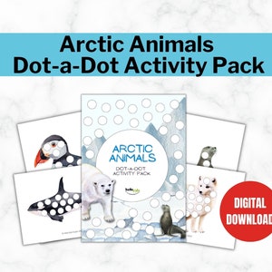 Arctic Animal Dot-a-dot Printables for Toddlers and Preschoolers ...