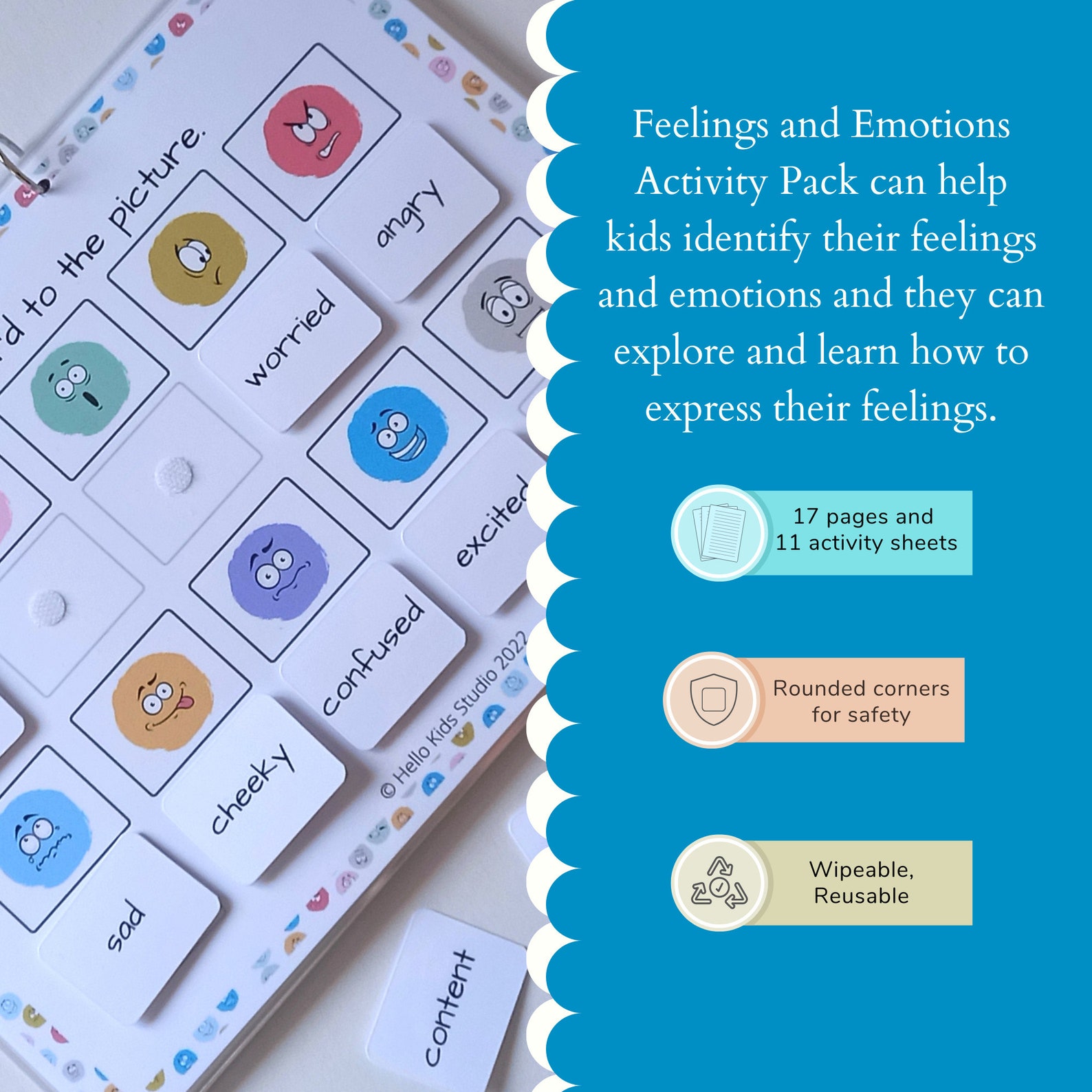 Feelings and Emotions Activity Pack for Preschoolers, Montessori ...