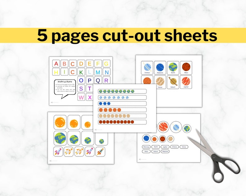 Solar System Printable Busy Book - Educational Mini Learning Folder for ...