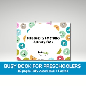 Feelings and Emotions Activity Pack for Preschoolers, Montessori ...