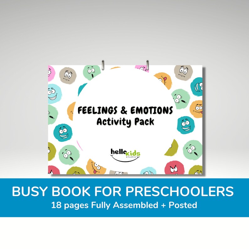 Feelings and Emotions Activity Pack for Preschoolers, Montessori ...