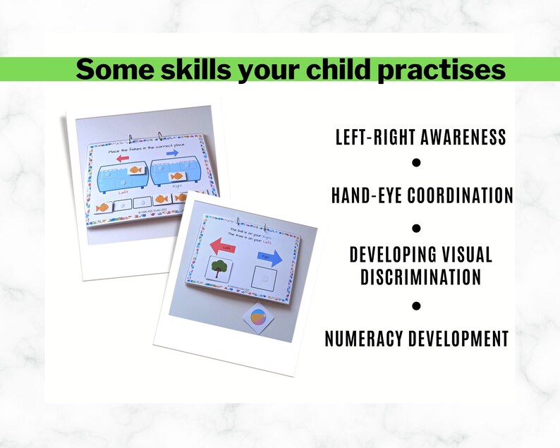 Left Right Activity Pack for Preschoolers: Digital Download, Homeschool ...