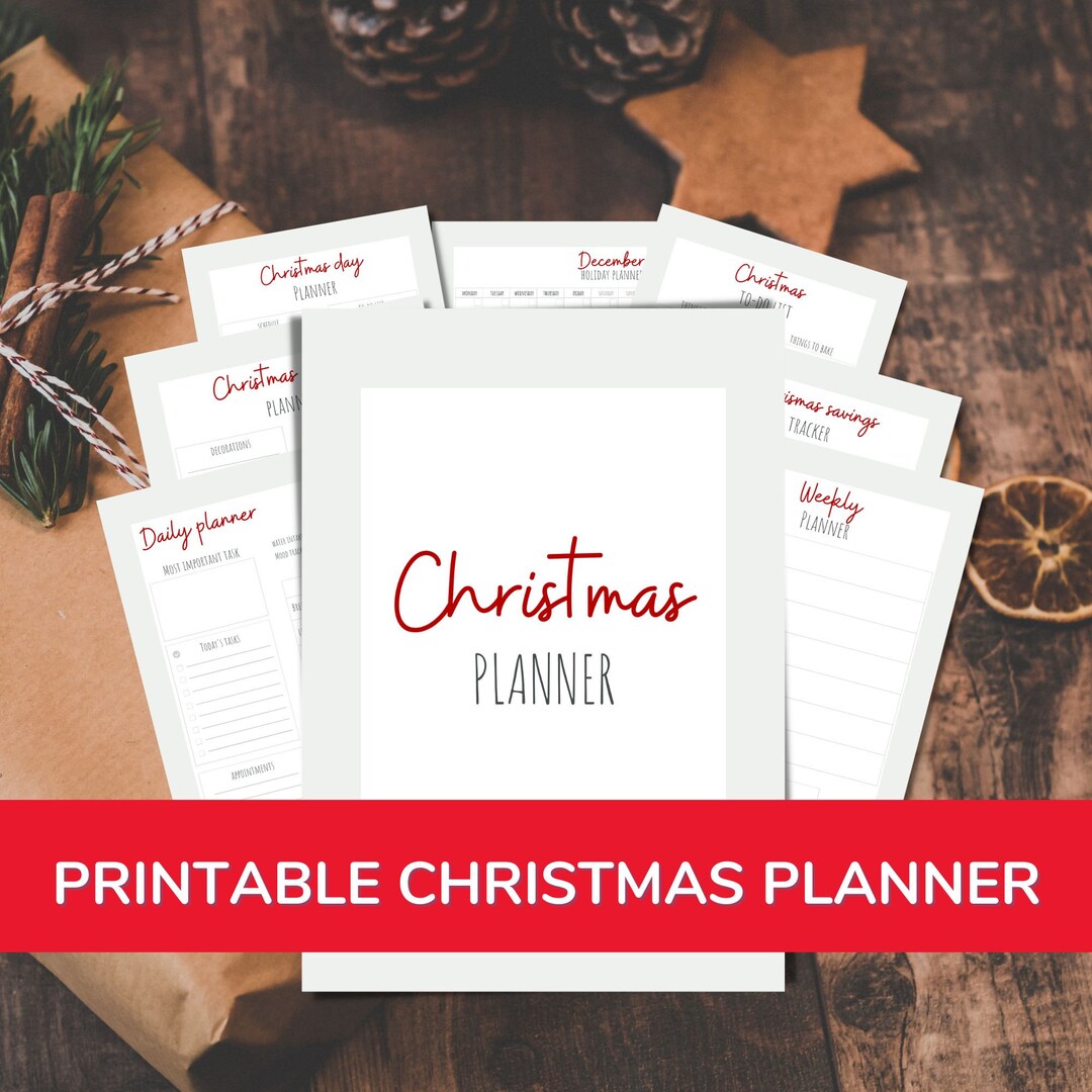 Christmas Planner Printable | Digital Christmas Binder Planner ...