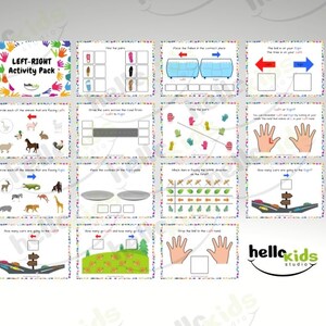 Left-right Activity Pack Left and Right Sorting Activity - Etsy