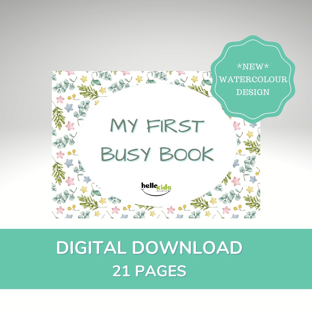 My First Busy Book Printable Activities for Toddlers and Preschoolers ...