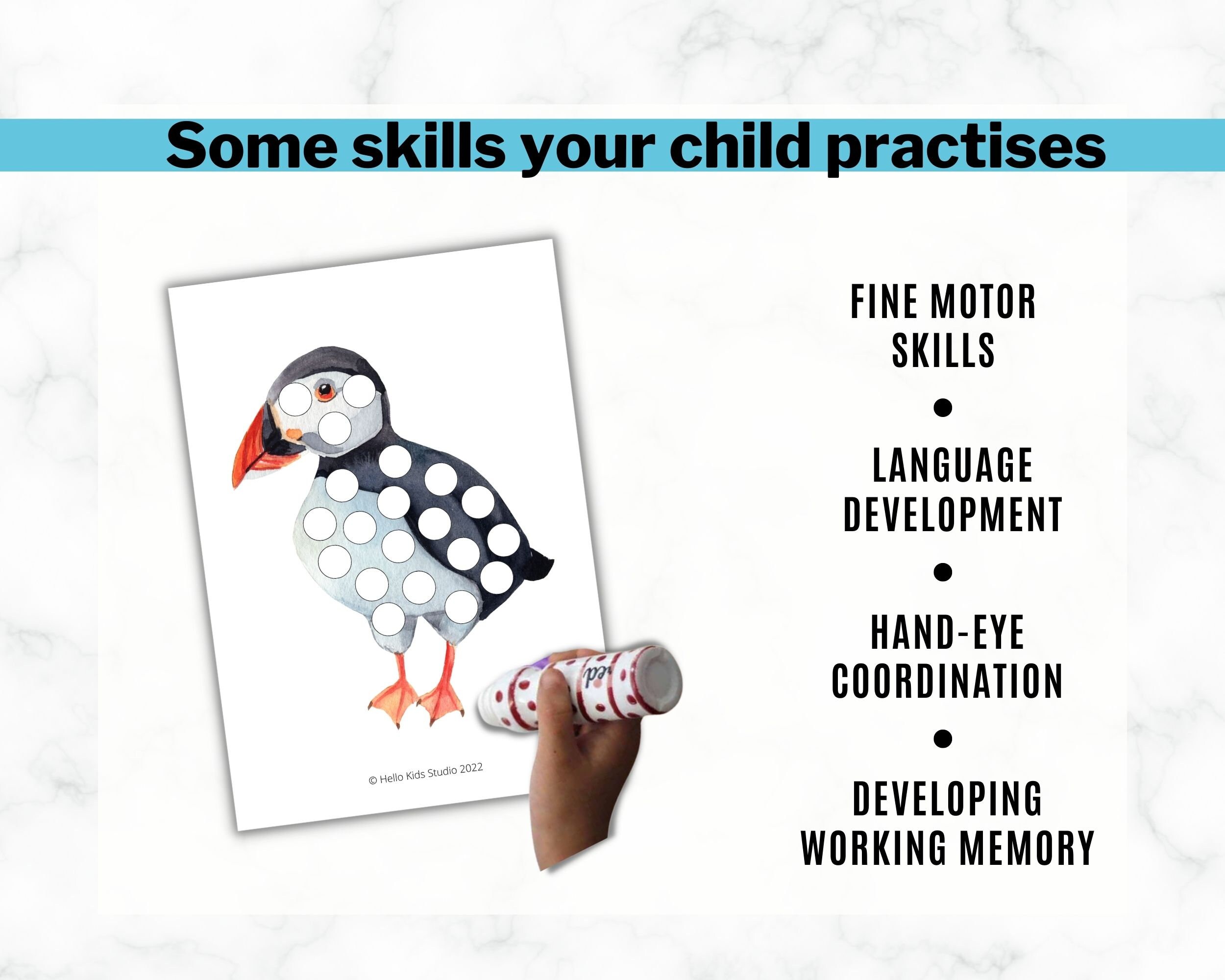 Arctic Animal Dot-a-dot Printables for Toddlers and Preschoolers ...