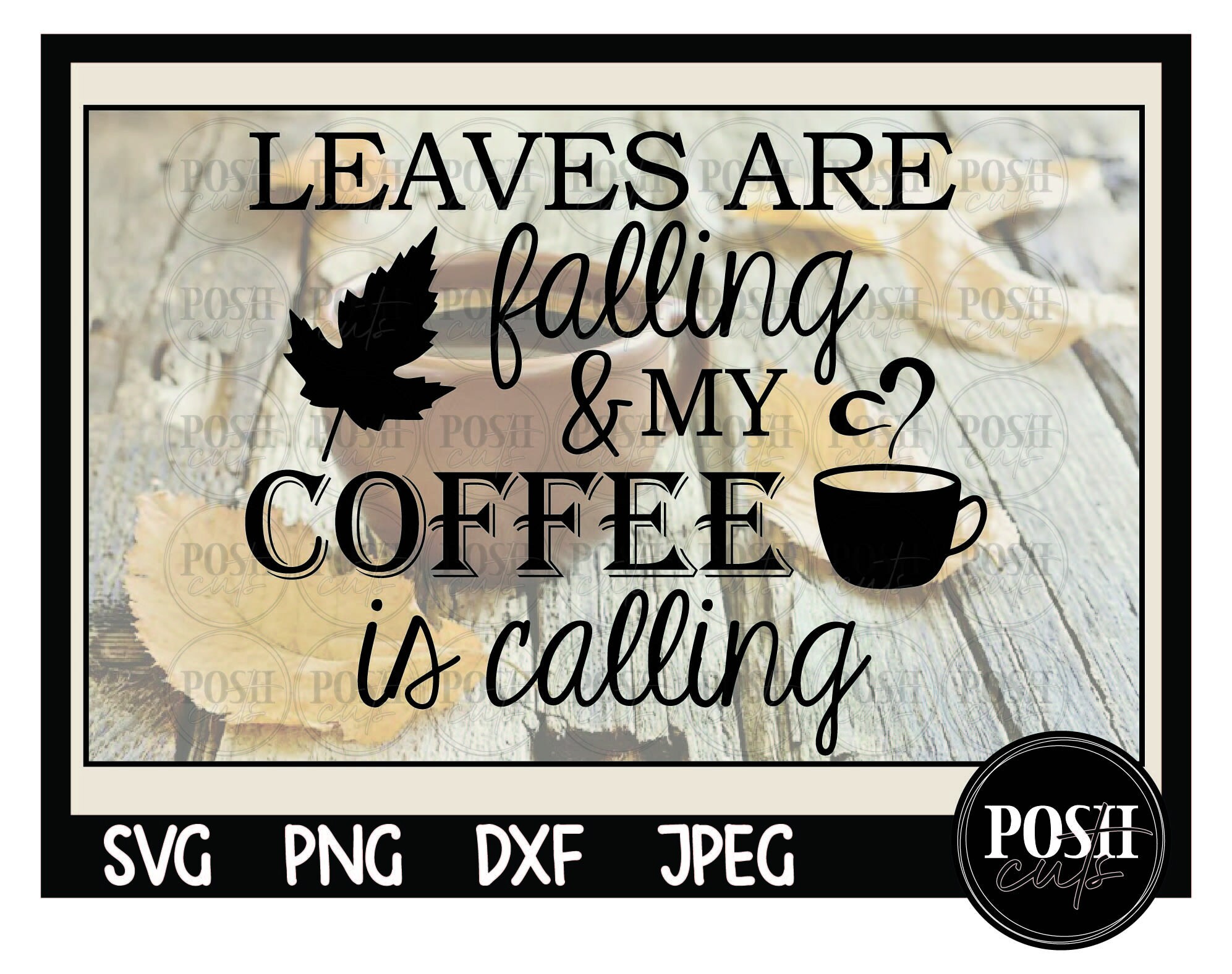 Fall SVG Coffee Cut File Sweater Weather Designs Coffee - Etsy