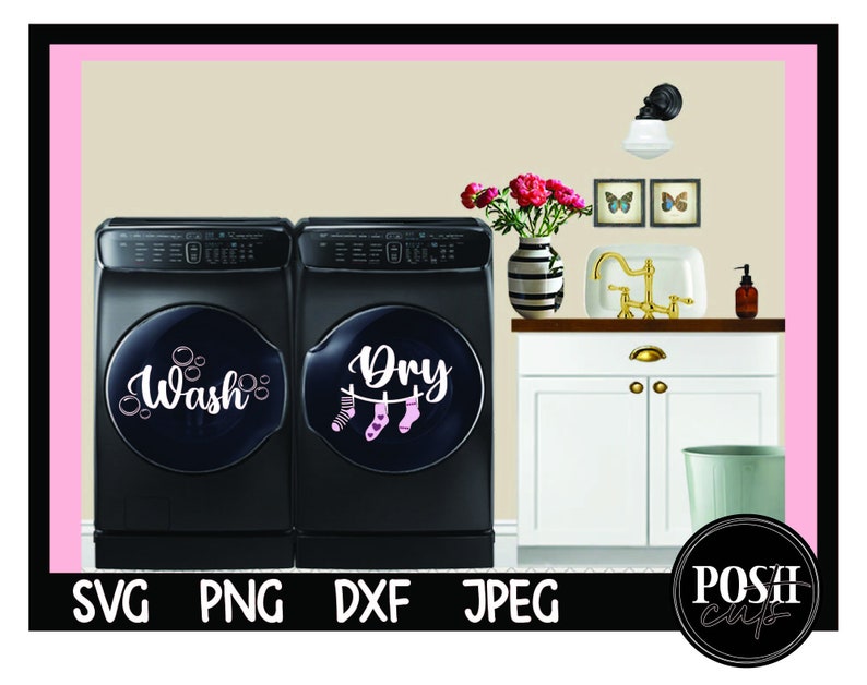 Laundry Room SVG Washer and Dryer Cut Files - Etsy