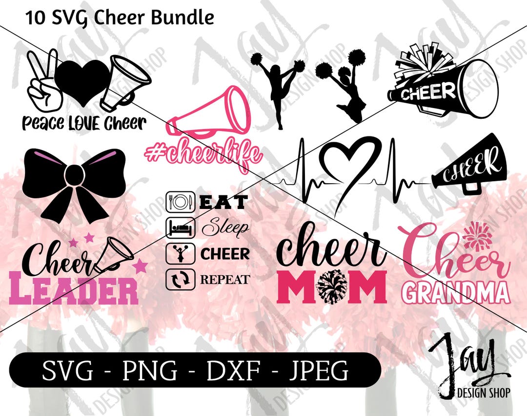 Cheerleading SVG - Cheerleading SVG Bundle - Cheer Mom SVG - Cheer ...