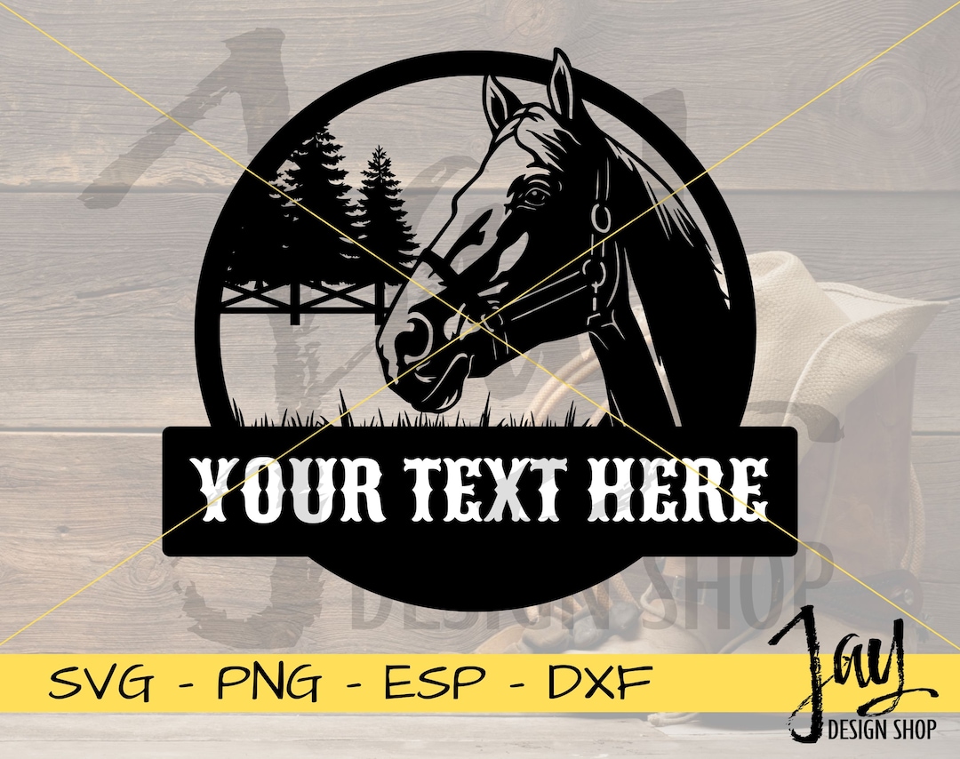 Ranch Monogram - Cowboy Design Glowforge Designs - Western Horse SVG ...