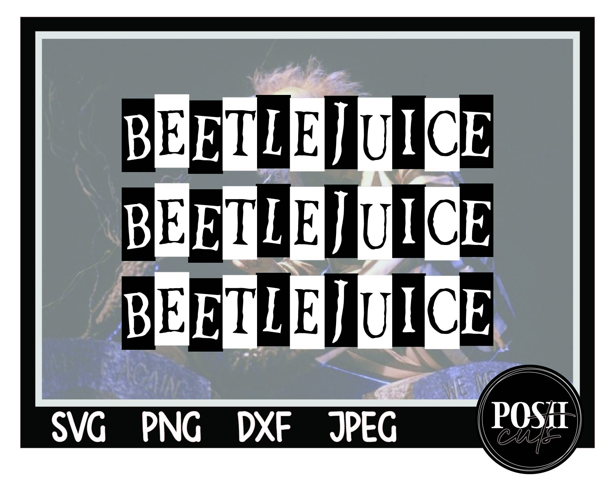 Beetlejuice Font Svg - Etsy Hong Kong
