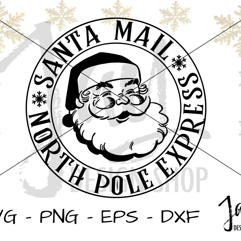 Santa Mail North Pole Express Svg - Etsy