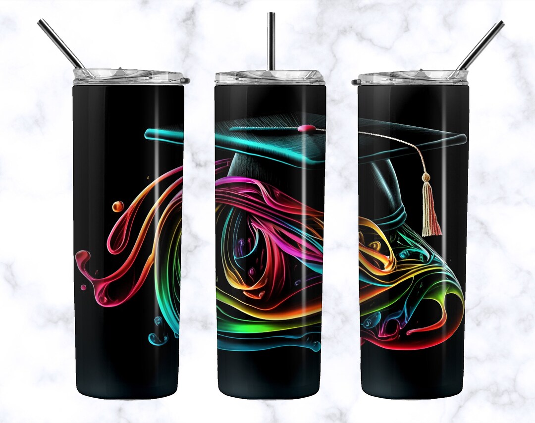 Graduation Cap Tumbler Wrap PNG - Graduation Gift - Digital Download ...
