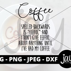 Coffee SVG - EEFFOC Cut File - Coffee Bar Sign Design - Coffee ...