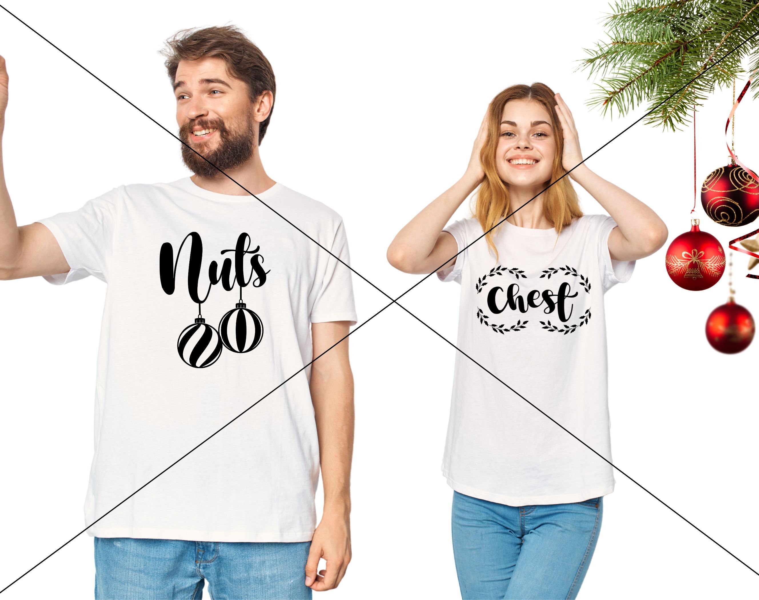 Chestnuts SVG - Chest Nuts Cut File - His and Her Designs - Adult Humor ...