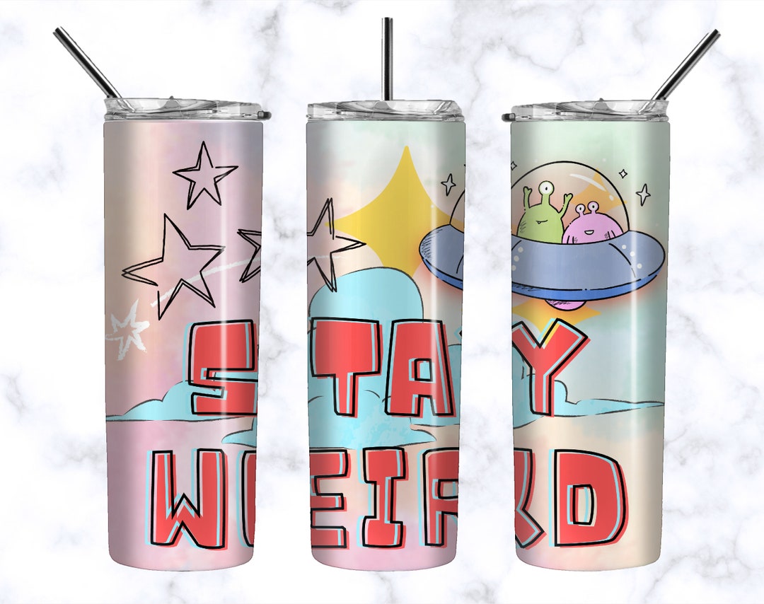Alien Tumbler Wrap PNG - UFO Sublimation Designs - Stars and Aliens PNG ...