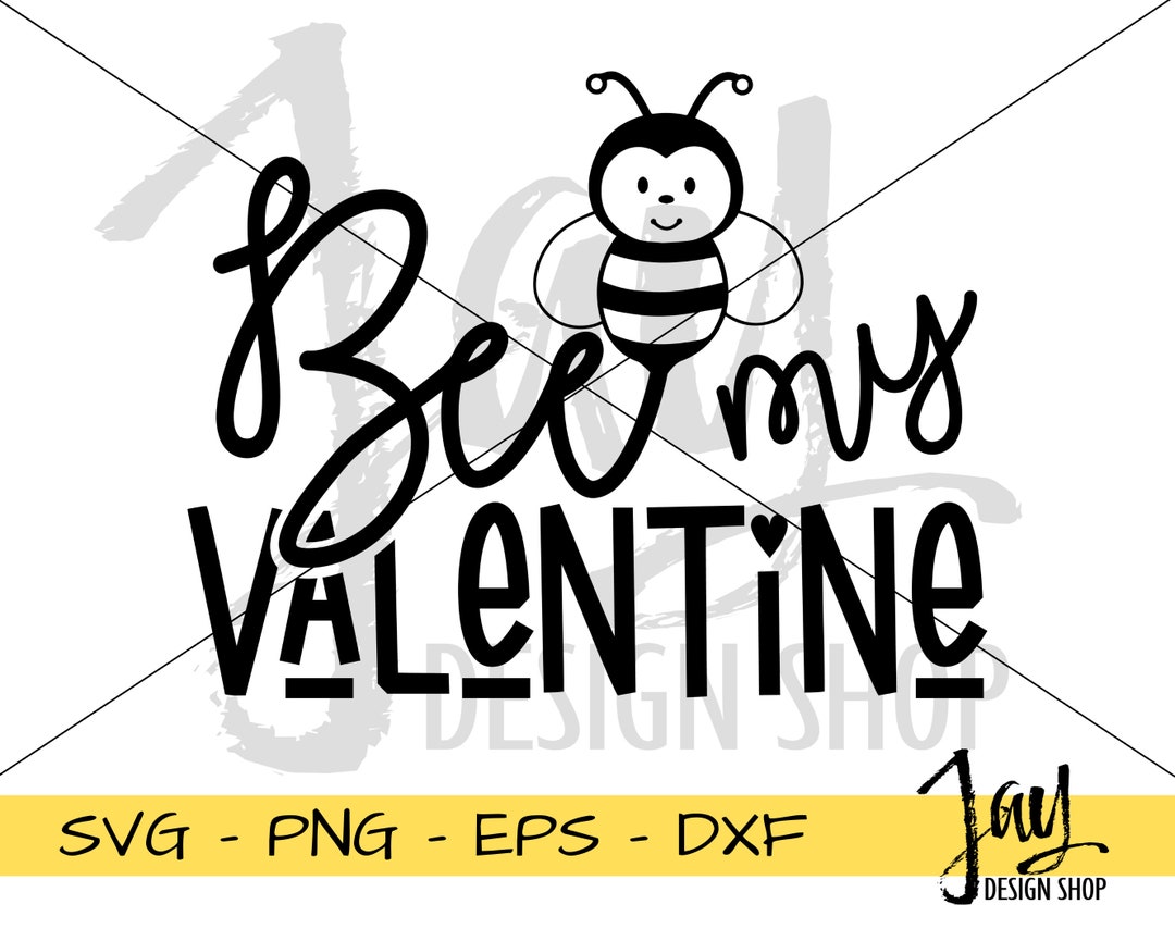 Kids Valentines SVG - Bee My Valentine - Valentine Cut Files - Bumble ...